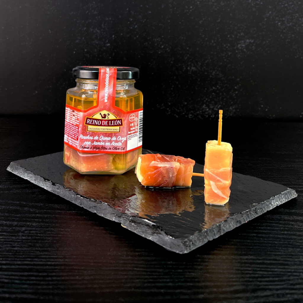 “Reino de León” Ewe’s Milk Cheese and Serrano Ham Bites (6 pcs) - Reino ...