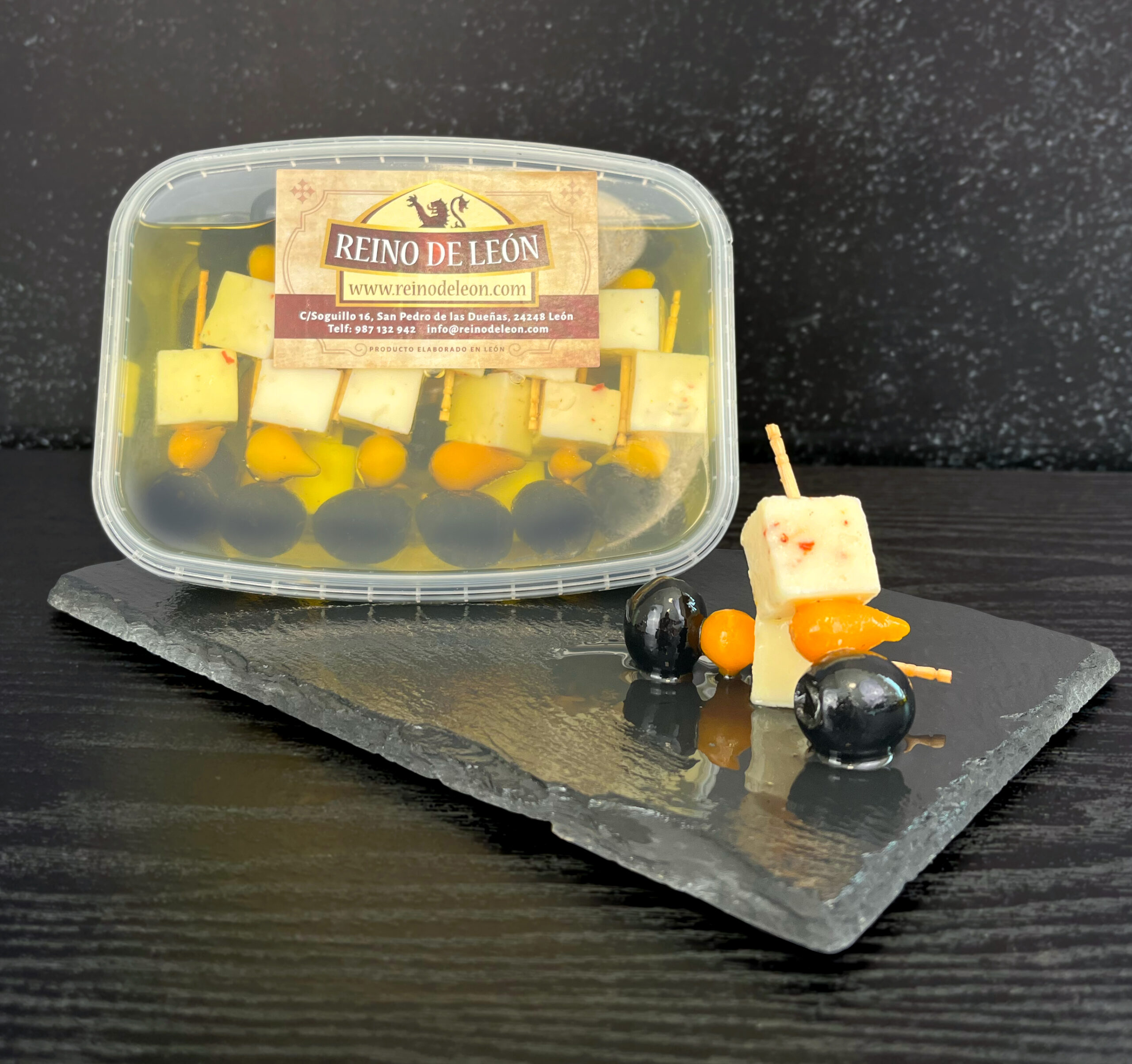 Pinchos de Queso El Andaluz - Pimiento Amarillo - 20 ud